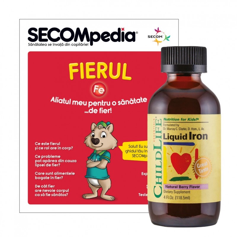 Liquid Iron 10 mg (118,5 ml), ChildLife Essentials - Botaniq.ro ...
